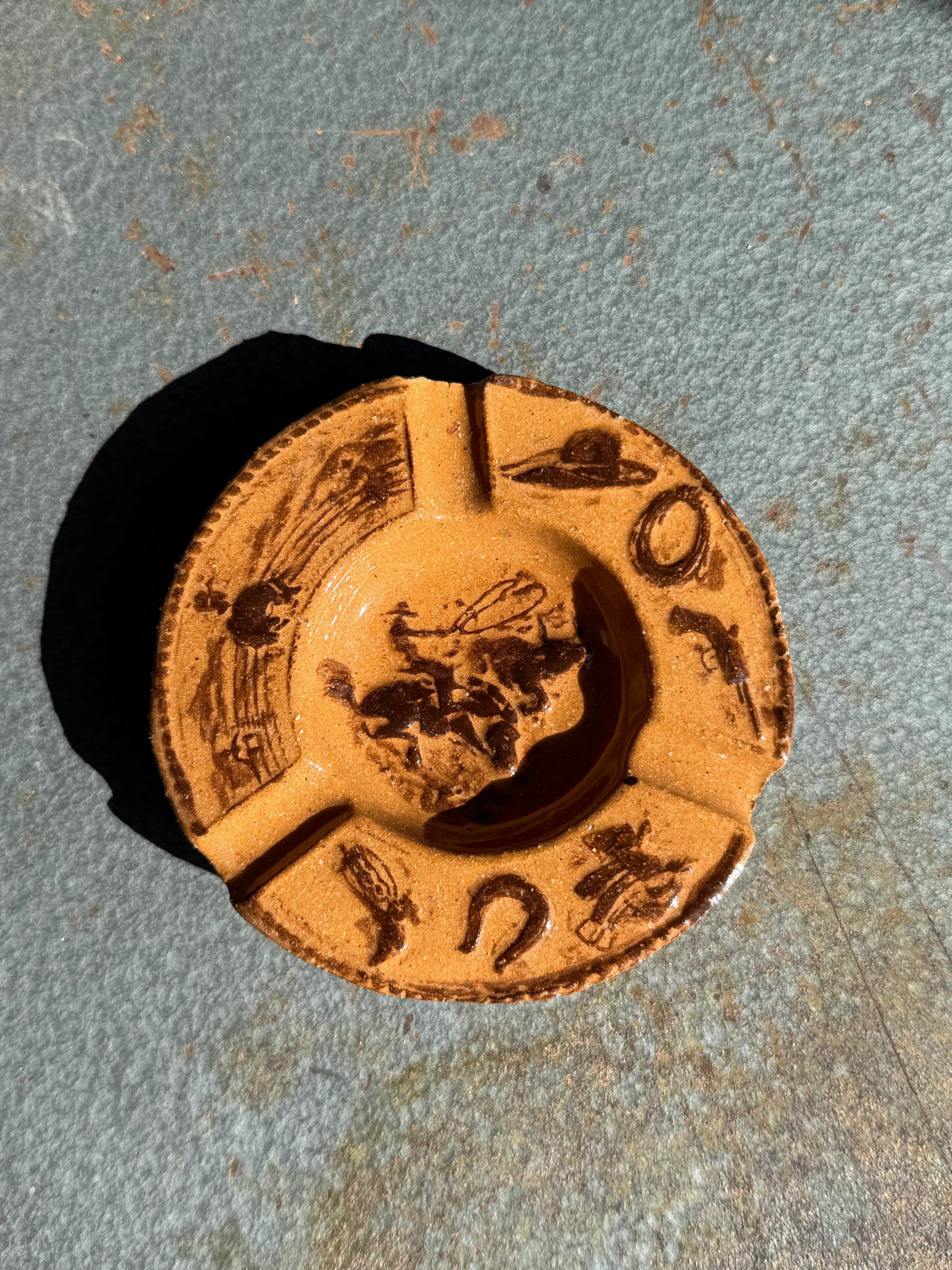 All Things Cowboy Ashtray - Santa Fe – Danny D's Mud Shop